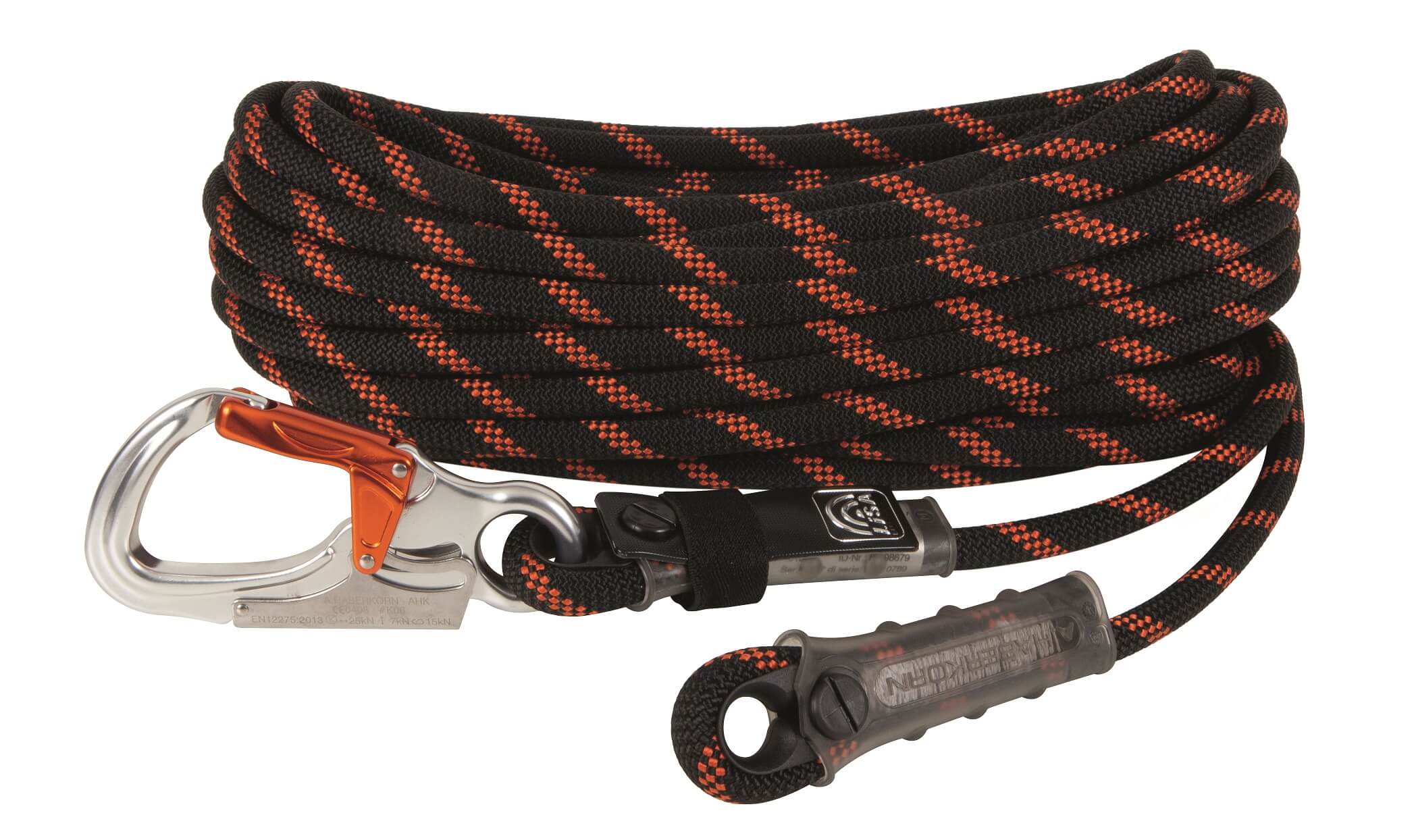 ROPE STATIC KM11 BLACK-ORANGE | A. Haberkorn